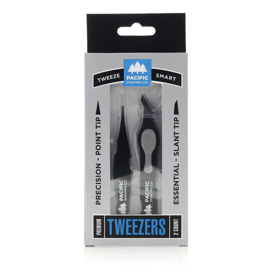 2-pc Premium Tweezer Set - The Best in Shave Care. Natural & Safe ...