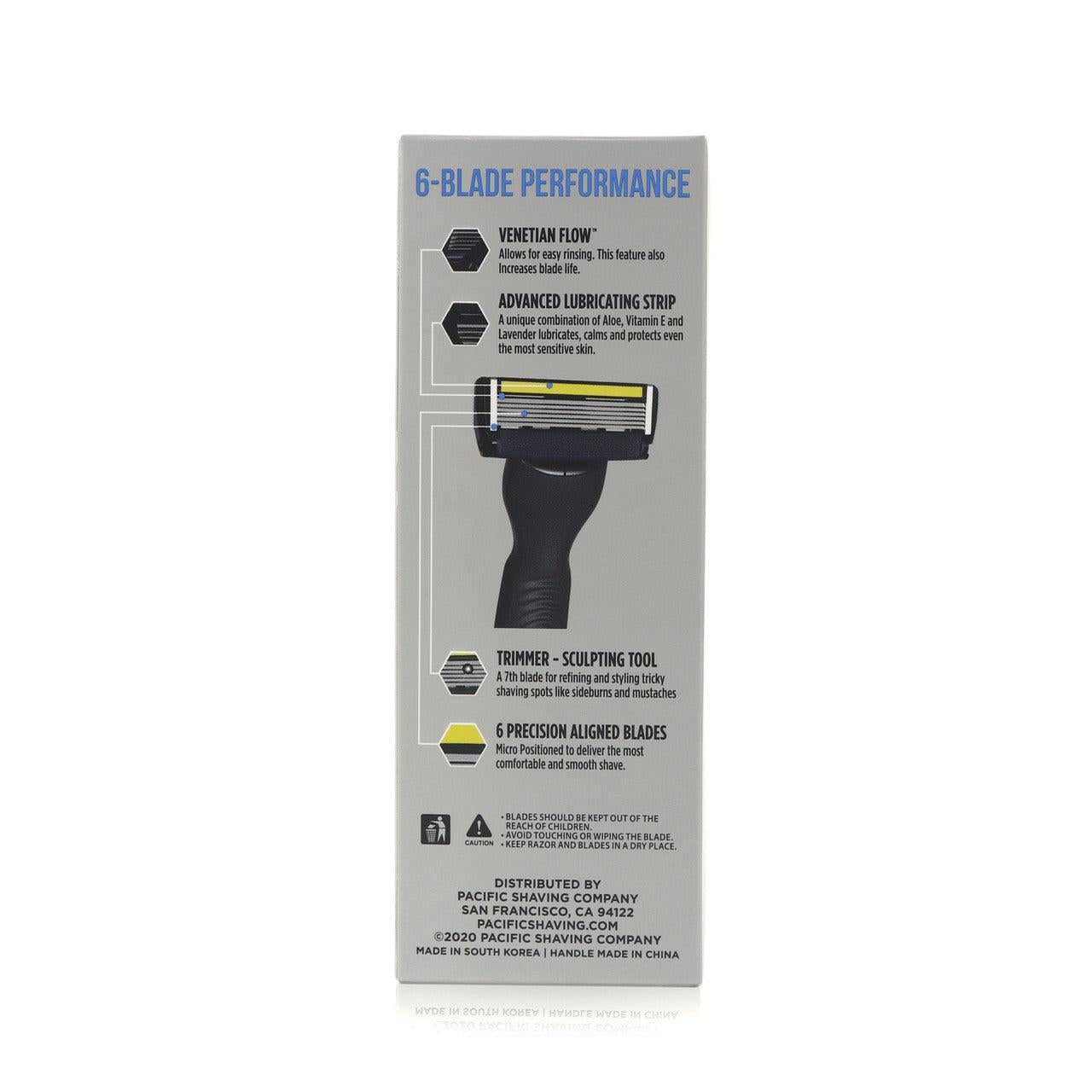 Premium 6-Blade Razor System (1 Handle; 5 Cartridges) - The Best in ...